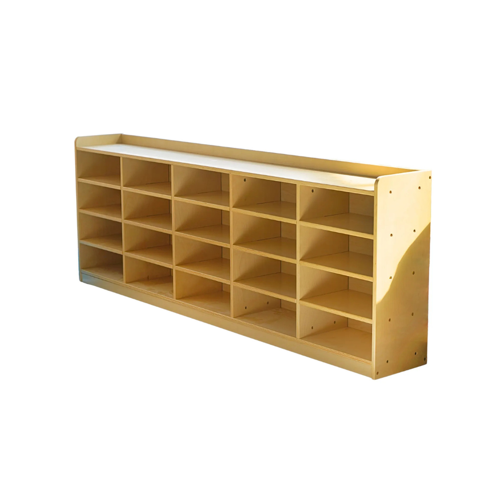 20-Compartment Wall Storage Shelf – Early Years Furniture Outlet